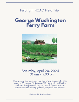 NCAC Chapter: NCAC Field Trip – George Washington Ferry Farm ...